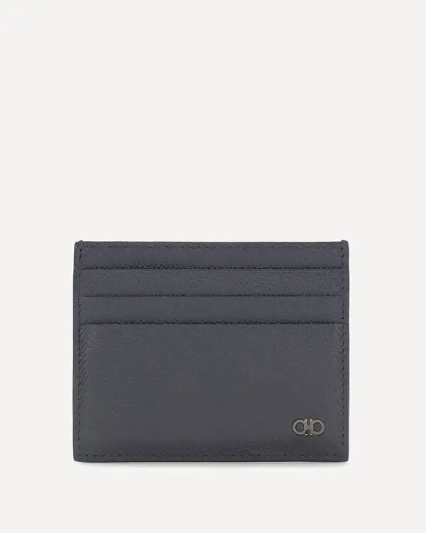 FERRAGAMO Gancini Card Holder - Blue