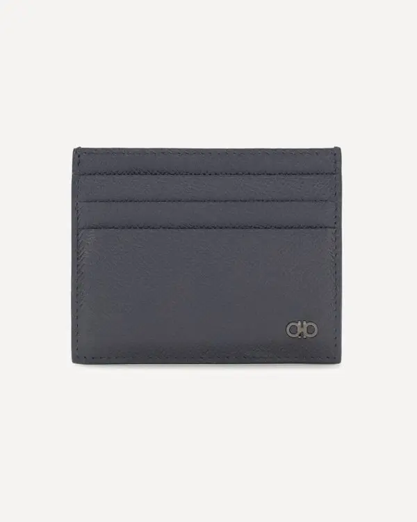FERRAGAMO Gancini Card Holder - Blue