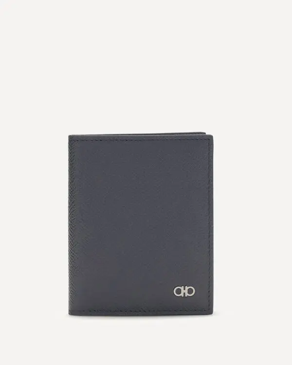 FERRAGAMO Gancini Card Holder - Blue