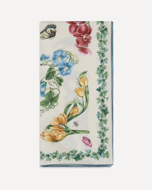 FERRAGAMO Eden Print Silk Scarf - Multicolour