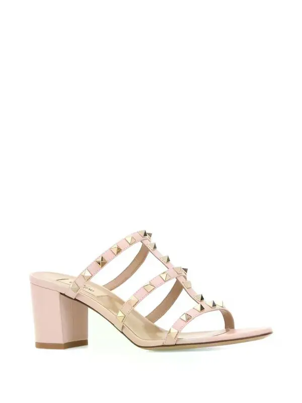 Valentino Garavani Rockstud Heeled Sandals - Pink