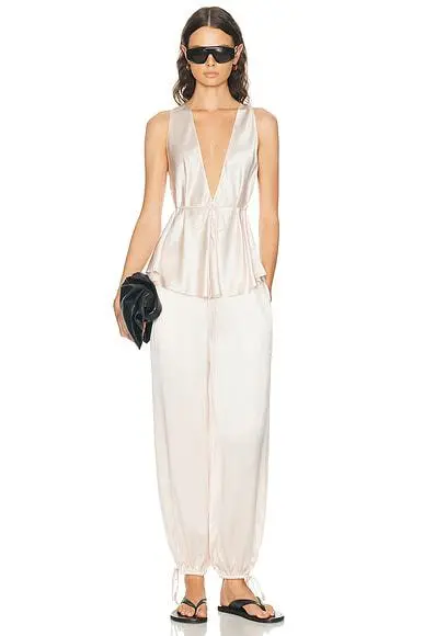 EAVES Anelie Silk Top