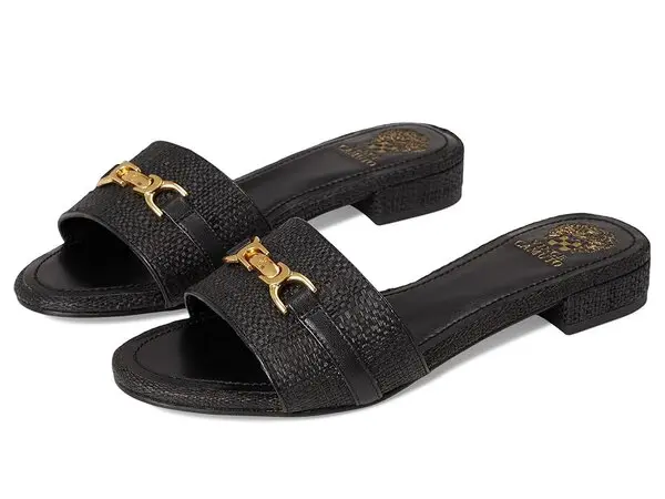 Vince Camuto Maxine Banded Buckle Slide Sandals