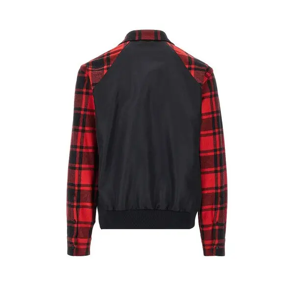 Dsquared2 Nylon And Flannel Hybrid Overshirt