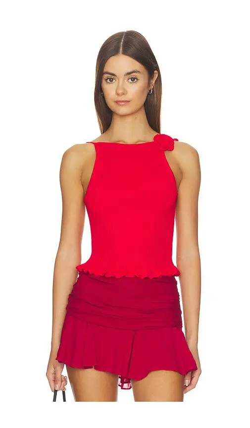 Majorelle Kamilla Crochet Flower Tank
