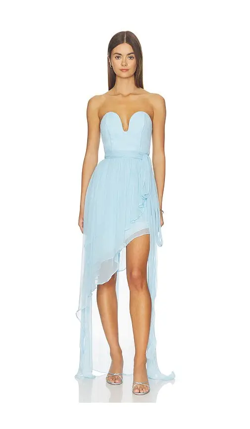 Amanda Uprichard Aurelia Maxi Dress - Pacific