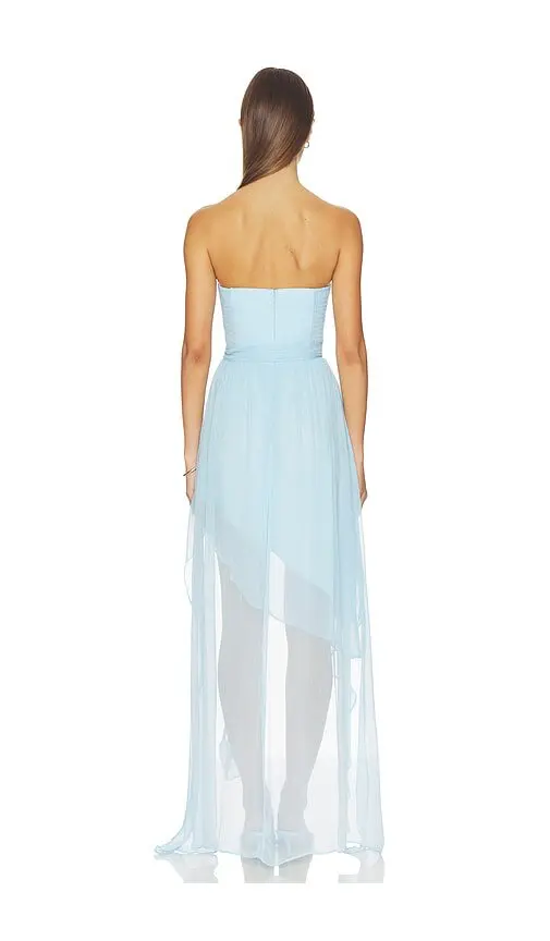 Amanda Uprichard Aurelia Maxi Dress - Pacific