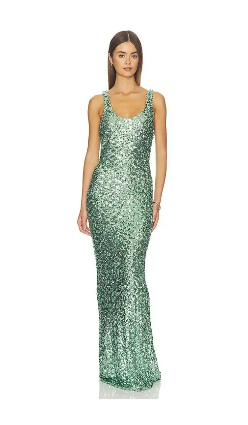 THE SEI Sequin Tank Gown