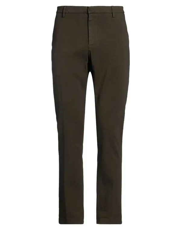 DONDUP Pants Chocolate Size Cotton, Elastane - Brown