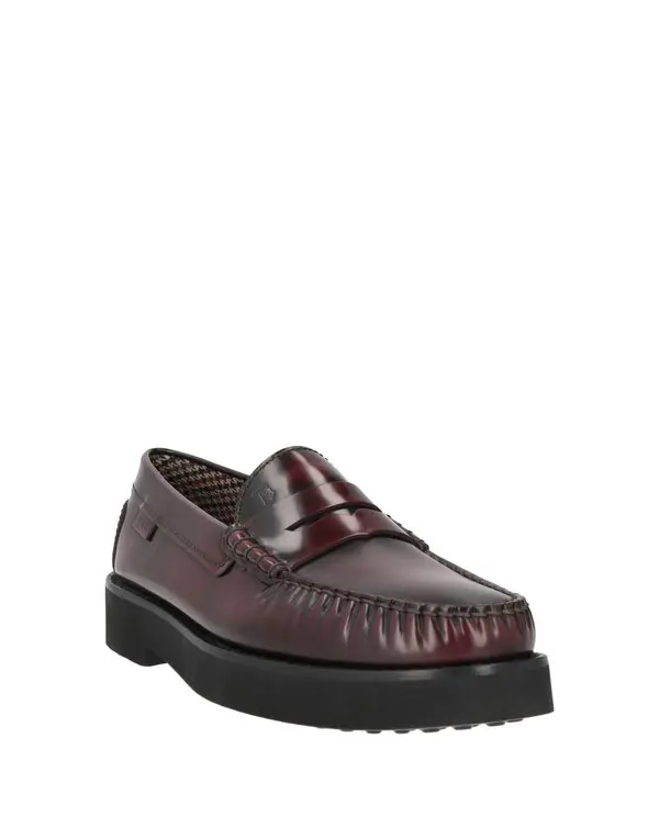 TOD'S Leather Loafers - Red