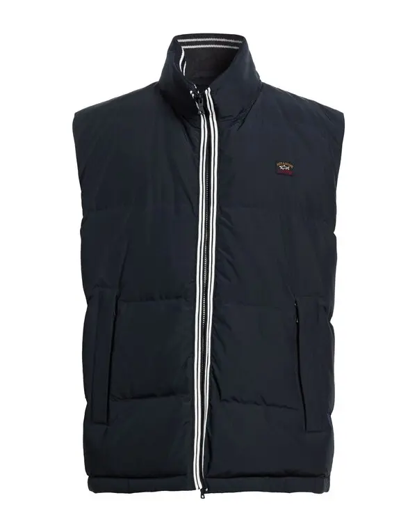 Paul & Shark Sleeveless Puffer Vest With Hood