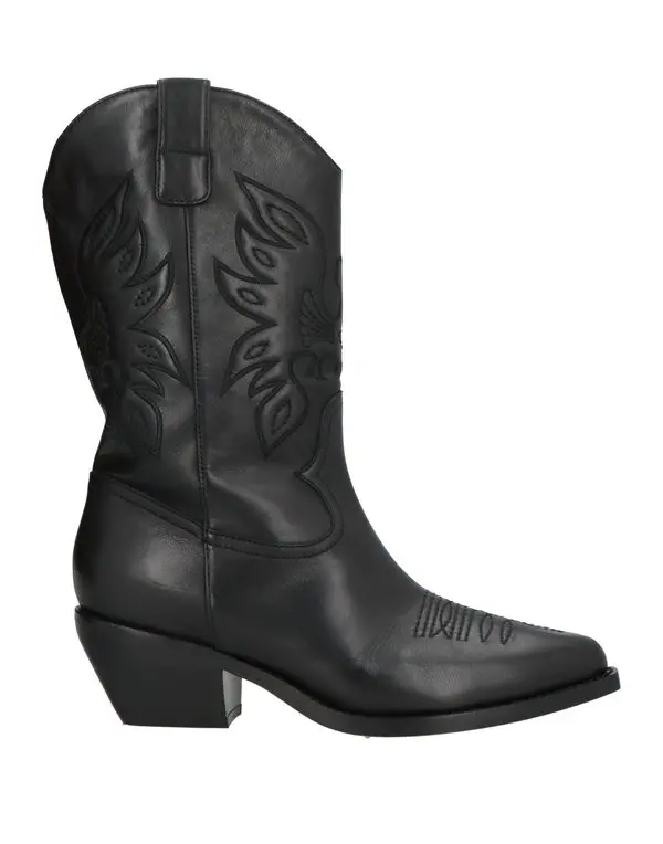 LE SILLA Leather Embroidered Cowboy Boots