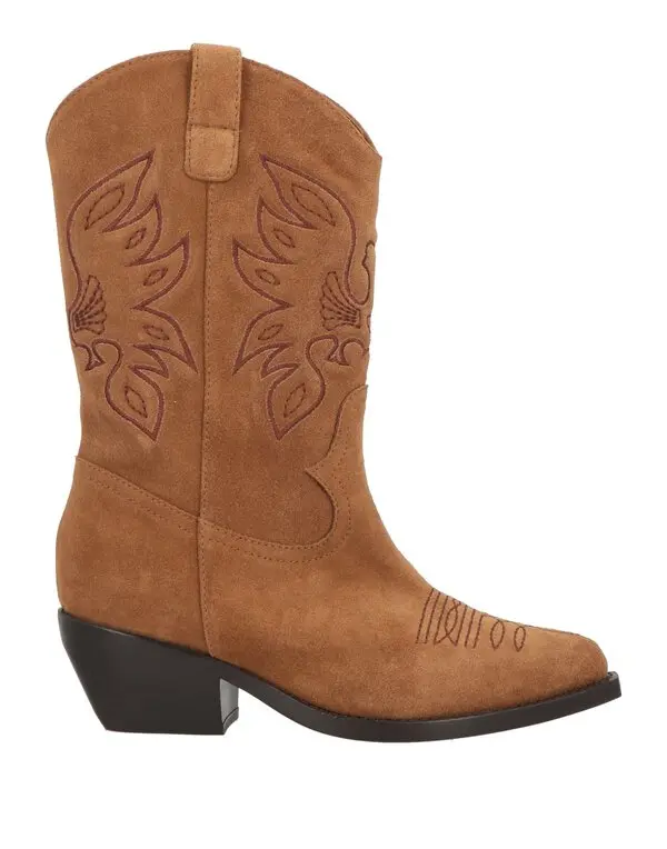 LE SILLA Suede Cowboy Ankle Boots