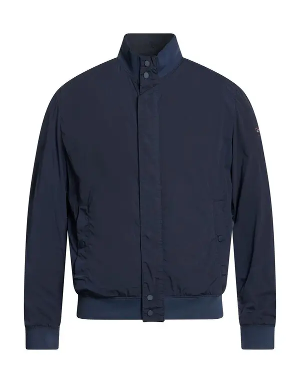 Paul & Shark Nylon Elastane Bomber Jacket - Navy