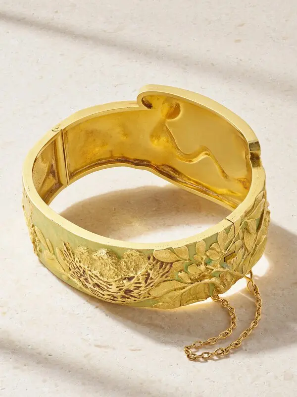 STEPHANIE WINDSOR 18-karat And Enamel Bangle