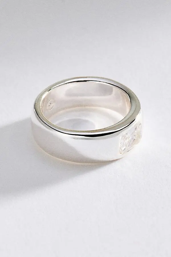 Ettika Emerald Cut Treasure Ring - Silver