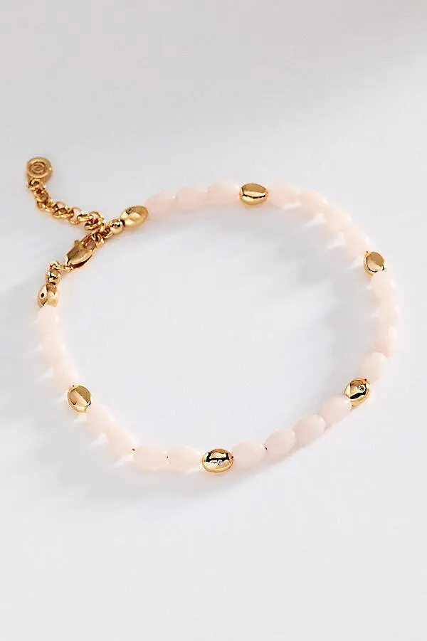 Ettika Polished Pebble Anklet - Pink
