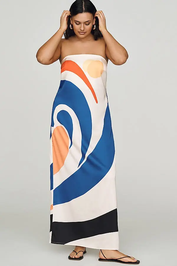 DE LORETA Plus Aloe Cotton Midi Dress