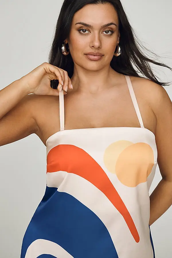 DE LORETA Plus Aloe Cotton Midi Dress