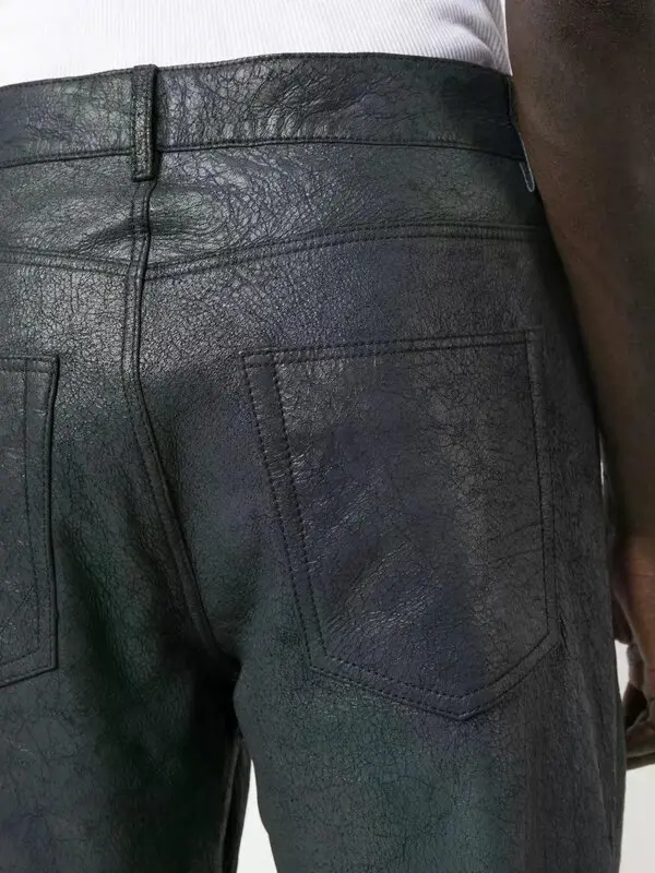 DIESEL® Lambskin Straight-leg Trousers