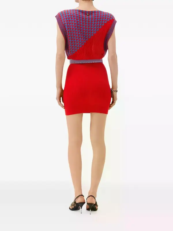 Versace Cotton Knit Mini Dress