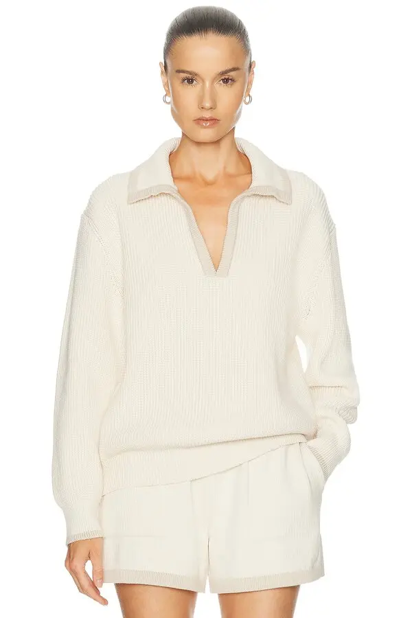 SRG Dae Contrast Polo Sweater