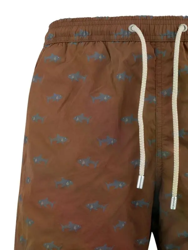 MC2 SAINT BARTH Shark Print Swim Shorts