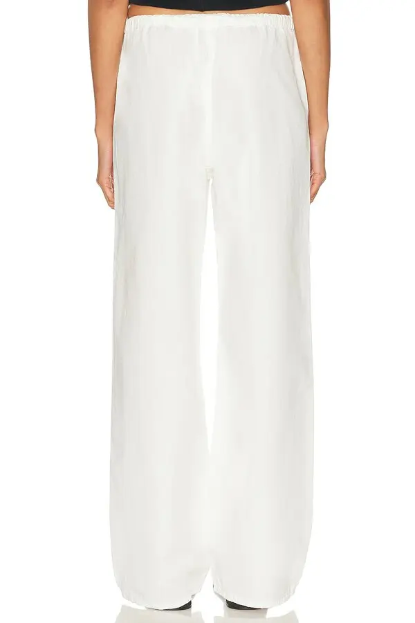 GRLFRND Kacey Pull-on Wide Leg Pants - Creme