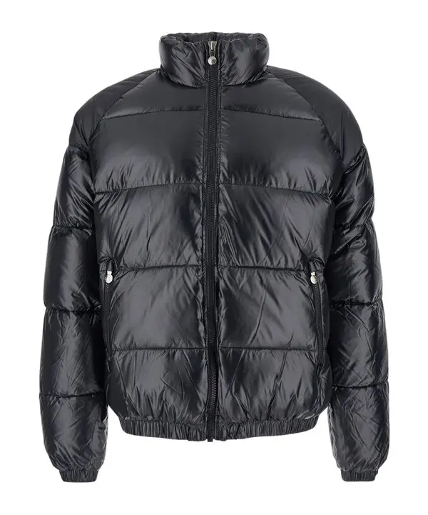 Pyrenex Long-sleeved Down Jacket With Logo Detail - Black