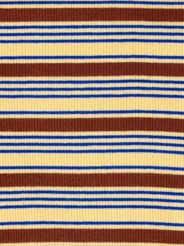 Fendi Striped Logo Patch Knit Top - Multicolour