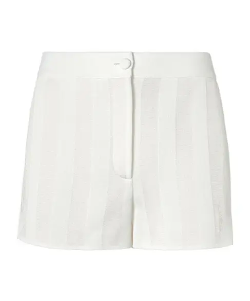 Fendi Pequin Motif Viscose Shorts