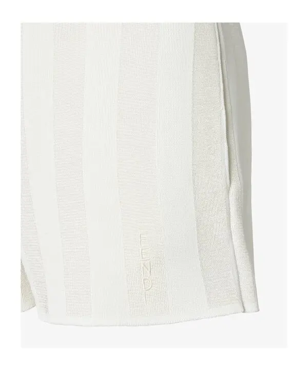 Fendi Pequin Motif Viscose Shorts