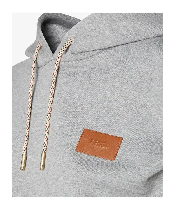Fendi Sleeveless Cropped Hoodie With Drawstring Hood