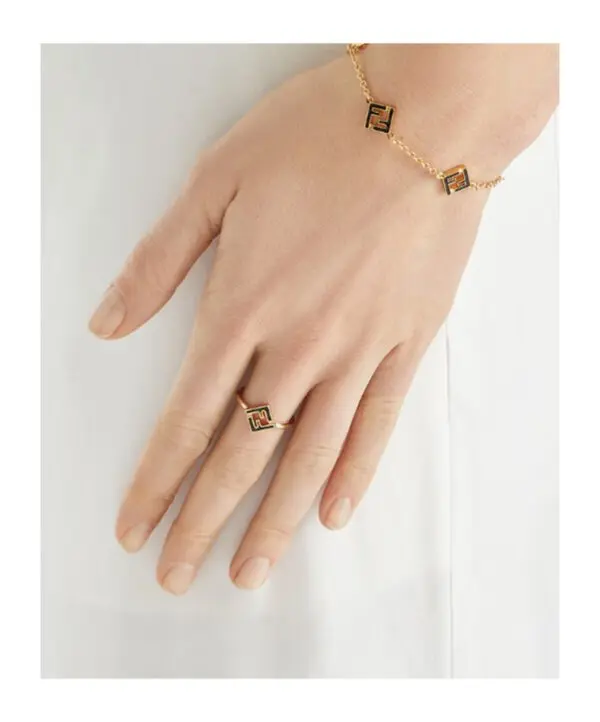 Fendi Forever Ring With Ff Logo