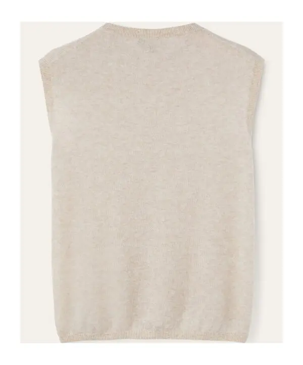 Loro Piana Cashmere Vest With Ribbed Cuffs