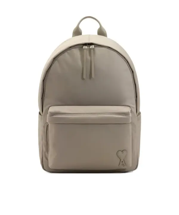 Ami Zippered Backpack - Gray