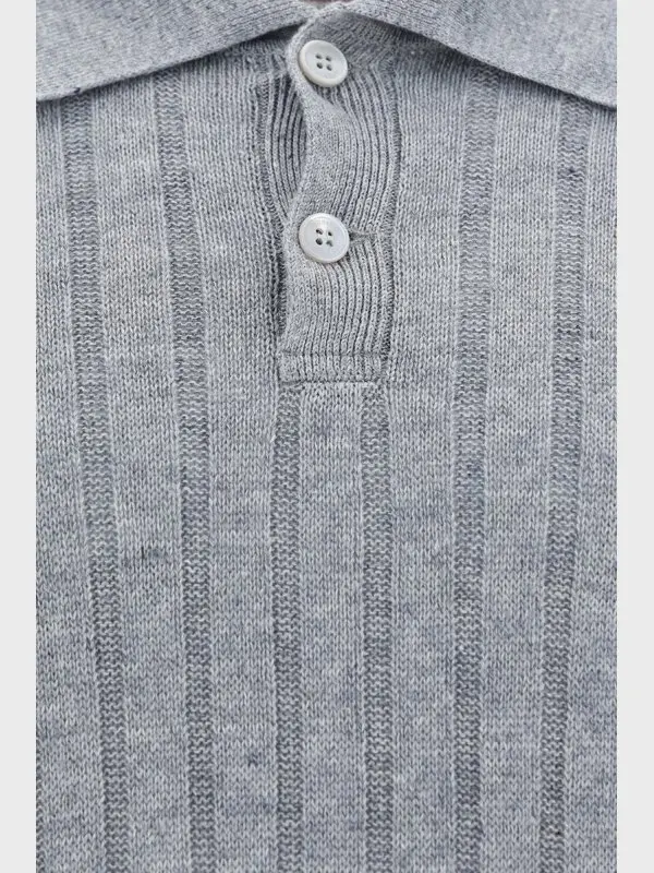 Brunello Cucinelli Short-sleeved Knitted Polo Shirt