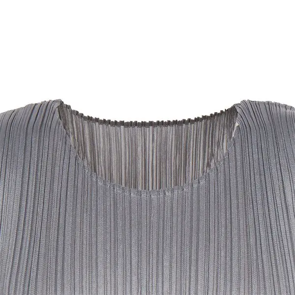 PLEATS PLEASE BY ISSEY MIYAKE Sleeveless Crewneck Dress
