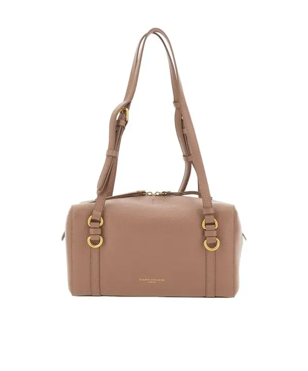 GIANNI CHIARINI Terry Zip-top Shoulder Bag - Hazelnut