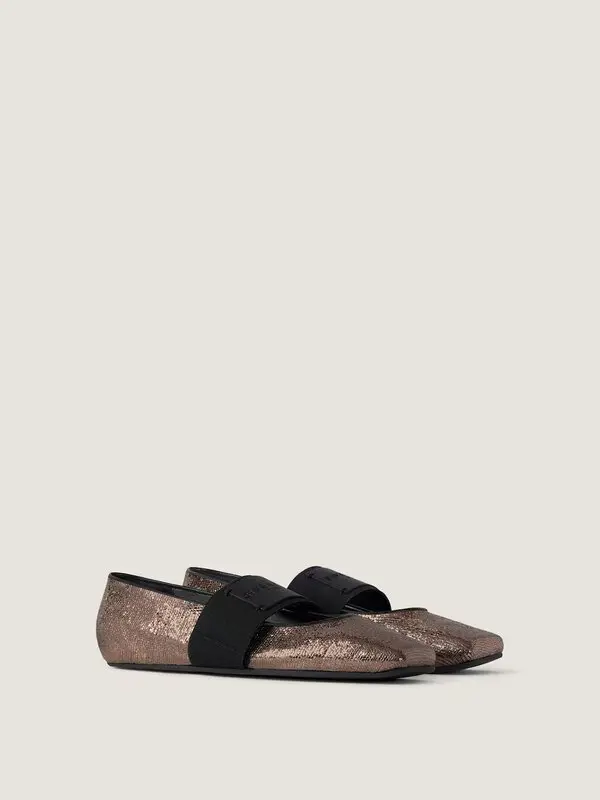 Givenchy Sliced Square Strap Ballet Flats