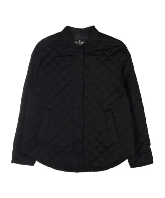IBLUES Quilted Cotton Long Sleeve Jacket With Snap Button Placket - No