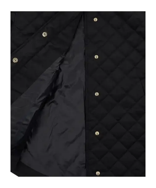IBLUES Quilted Cotton Long Sleeve Jacket With Snap Button Placket