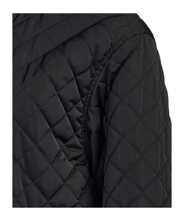 IBLUES Quilted Cotton Long Sleeve Jacket With Snap Button Placket