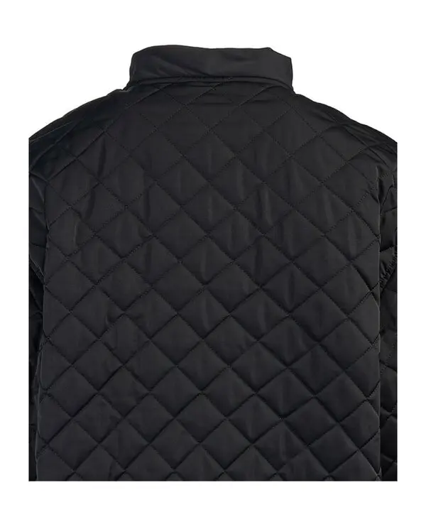 IBLUES Quilted Cotton Long Sleeve Jacket With Snap Button Placket