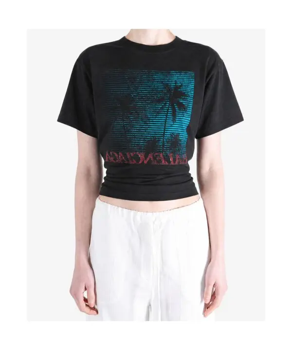 Balenciaga Vintage Holiday Cropped T-shirt