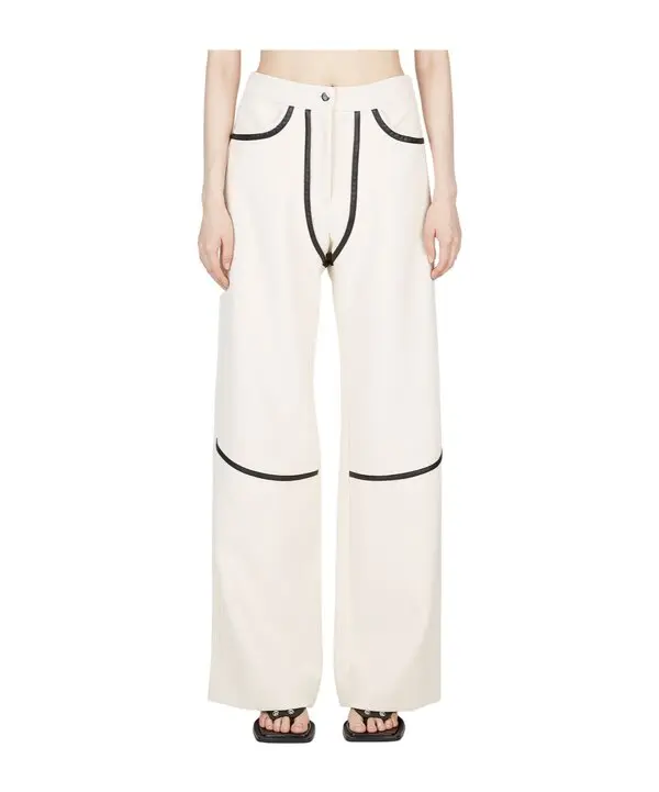 Paris Georgia Rodeo High Waist Piped Pants
