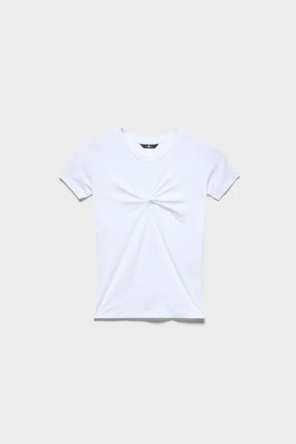 7 For All Mankind Twisted Tee In Lyocell