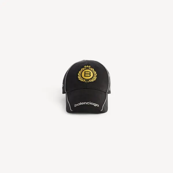 Balenciaga Naval Crest Cap - Black