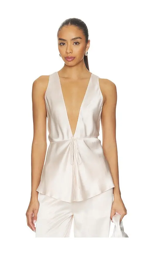 EAVES Anelie Silk Top