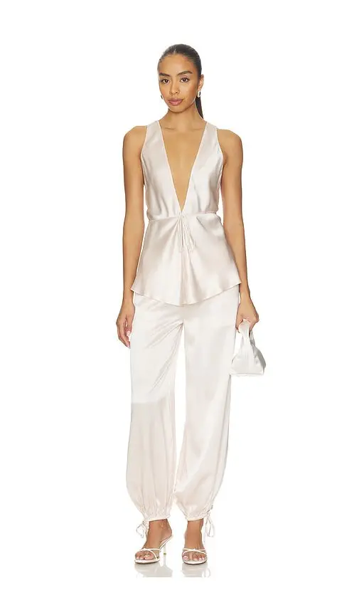 EAVES Anelie Silk Top